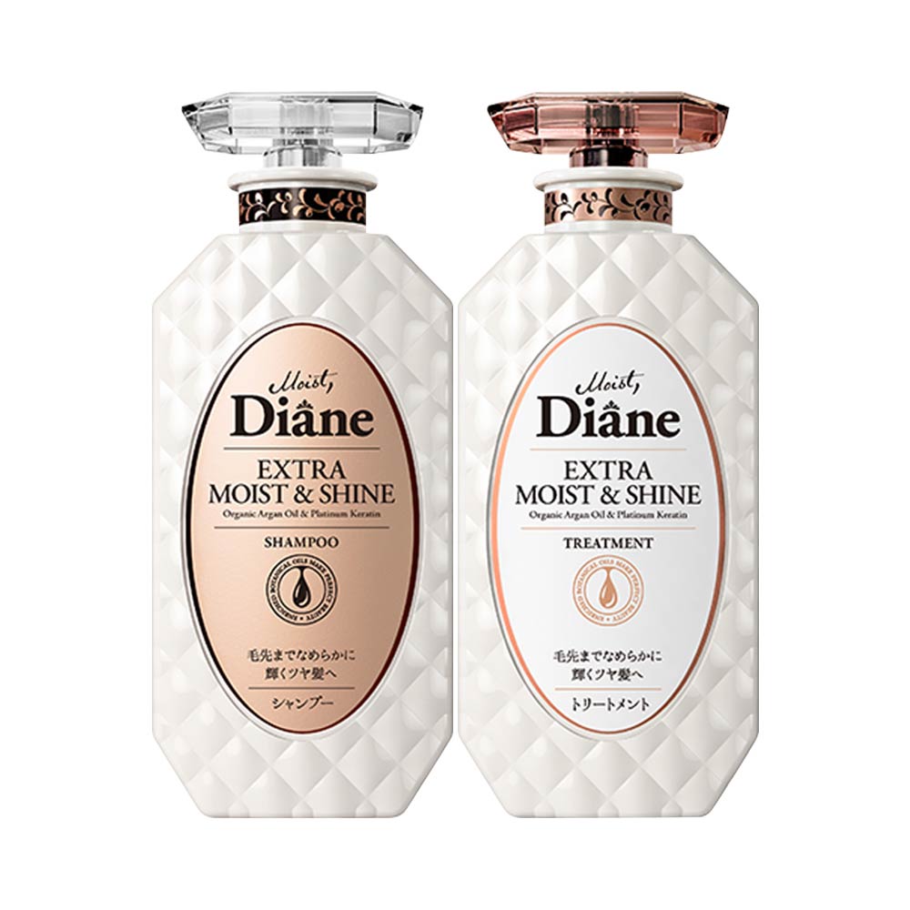 Bộ đôi dầu gội và xả phục hồi tóc sáng bóng Moist Diane Extra Moist ...